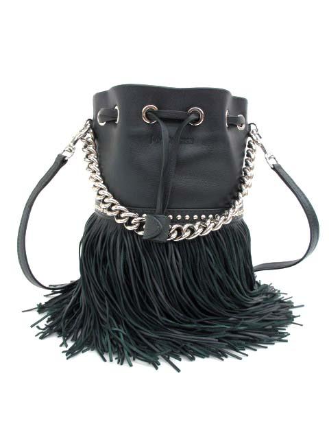 【中古】ジェイ&エムデヴィッドソン J&M Davidson フリンジ カーニバル ミニ ショルダーバッグ レディース