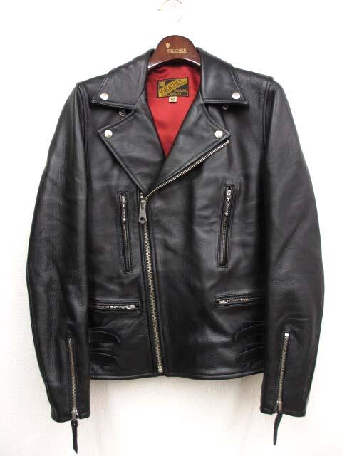 【中古】Y'2 LEATHER シャロン SHALLON ライダースジャケット 40 ワイツーレザー ダブル メンズ