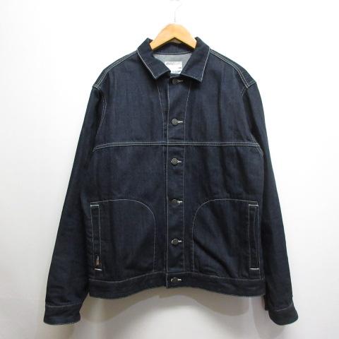 【中古】グラミチ GRAMICCI 美品 メドウズ ランチ ジャケット XL インディゴ デニム ジージャン Gジャン G4FM-J012