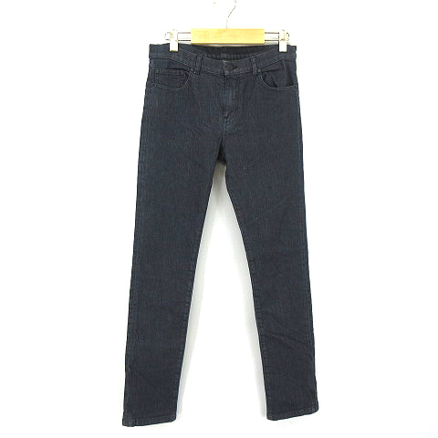 【中古】モンクレール MONCLER PANTALONE SPORTIVO TROUSERS ストレッチ パンツ 14anni 164?p 青 ブルー系 ☆AA★ キッズ