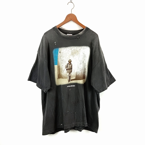 【中古】セントマイケル SAINTMICHAEL × STAR WARS SW SS TEE ANAKIN Tシャツ XXL 黒 ブラック系 ☆AA★ メンズ
