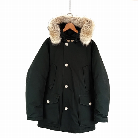 【中古】ウールリッチ WOOLRICH NEW ARCTIC PARKA ダウン ジャケット L 黒 ブラック メンズ