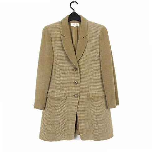 【中古】インポートロッサ ROSSA ジャケット ブレザー テーラードジャケット 装飾ボタン L 44 ブラウンベージュ