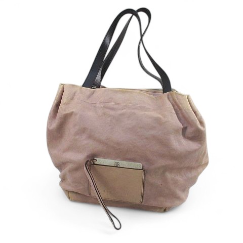 【中古】ブルネロクチネリ BRUNELLO CUCINELLI トートバッグ セミショルダー ピンク レザー イタリア製 レディース