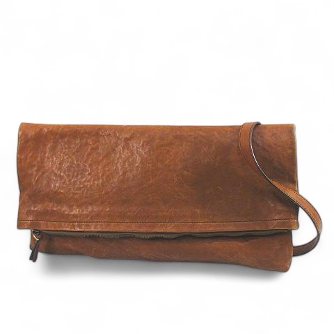 【中古】ブルネロクチネリ BRUNELLO CUCINELLI ショルダーバッグ クロスボディ 斜めがけ 折り返し ブラウン 茶系