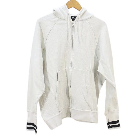 【中古】藤原ヒロシ Loro Piana × Hiroshi Fujiwara ロロ・ピアーナ 長袖 フーディ— パーカーフード付き M 白系