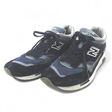 【中古】ニューバランス NEW BALANCE m1500pnv ローカットスニーカー  Made in UK 1500  USA9 ネイビー 紺