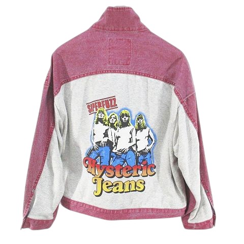 【中古】未使用品 ヒステリックグラマー HYSTERIC GLAMOUR 01241AB04930 ジージャン デニムジャケット FREE ピンク系