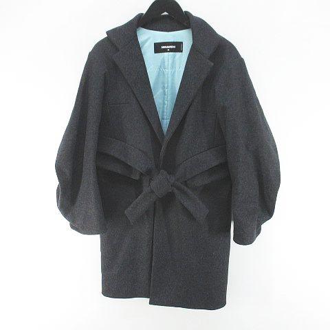 【中古】ディースクエアード DSQUARED2 S72AA0281 S47010 2016 コート ガウン ミドル丈 36 灰系 グレー イタリア製