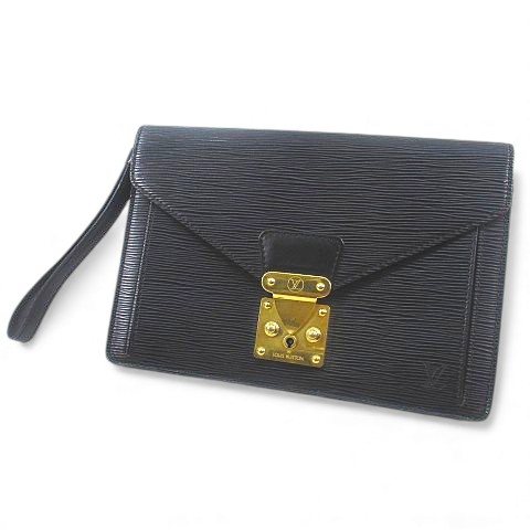 【中古】ルイヴィトン LOUIS VUITTON  エピ セリエ ドラゴンヌ セカンドバッグ ハンドバッグ ノワール 黒 ブ M52612