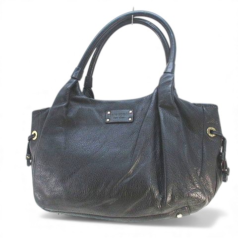 【中古】ケイトスペード KATE SPADE トートバッグ ハンドバッグ ブラック 黒系 レザー  レディース