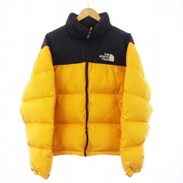 【中古】THE NORTH FACE 20AW 1996 RETRO NUPTSE JACKET レトロヌプシジャケット ダウンジャケット 黒 黄色 NF0A3C8D