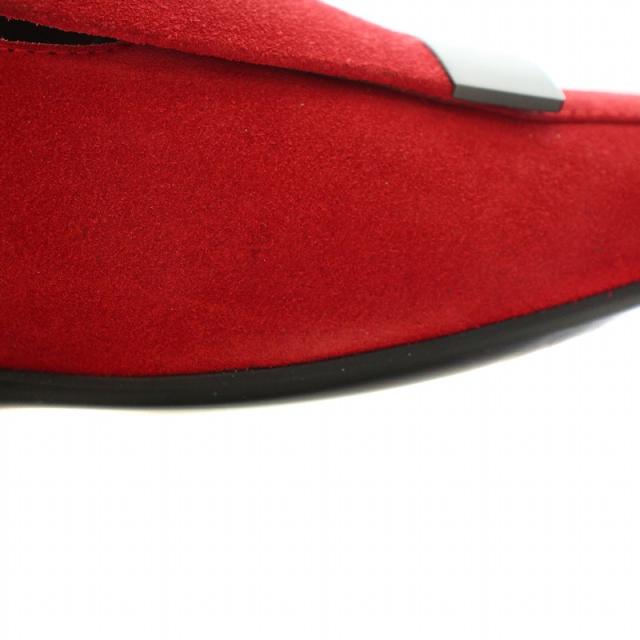 【中古】Sergio rossi SR1 SLIPPER スリッポン ローファー バブーシュ ラムレザー 9 27.0cm 赤 A84820 メンズ