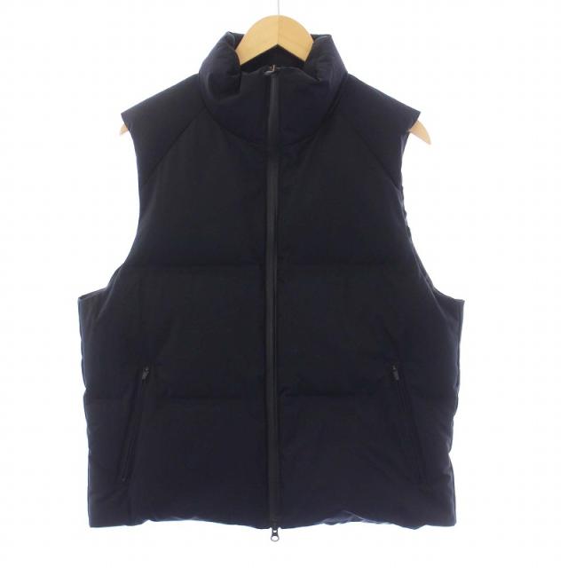 【中古】CASE 22AW DRIVE VEST ダウンベスト アウター スタンドカラー ジップアップ M 黒 ブラック VE01-22A