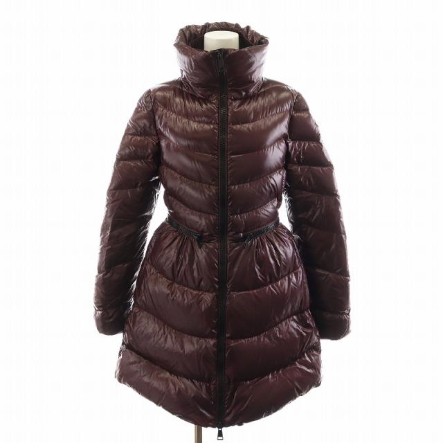 【中古】モンクレール MONCLER ミリエロン MIRIELON ダウンコート ロング丈 ナイロン アウター 0 紫
