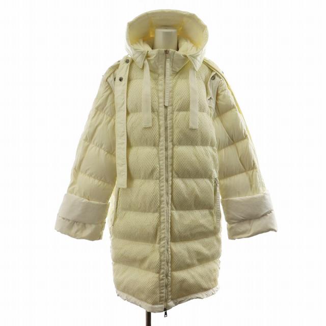 【中古】モンクレール MONCLER ジーニアス GENIUS NARVALONG ダウンコート ロング丈 フード アウター 2 白