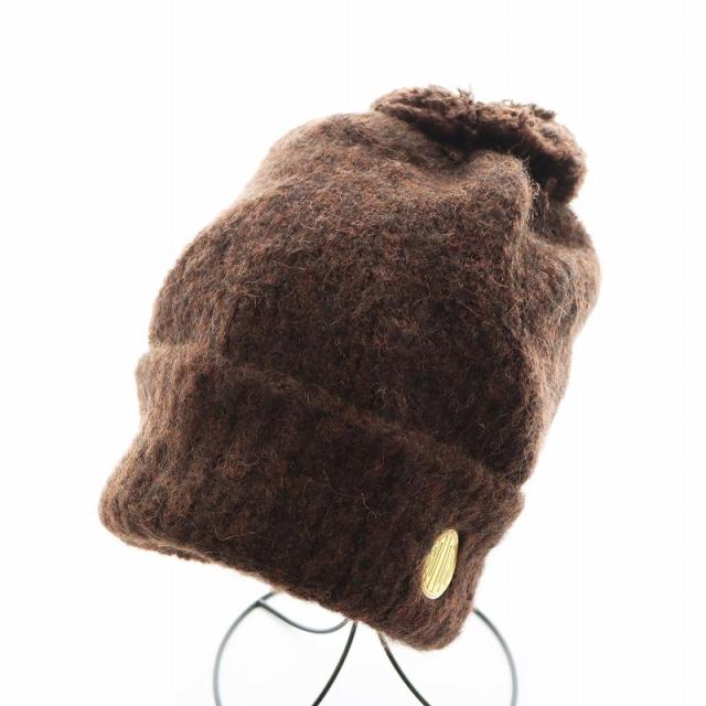 【中古】未使用品 ゴールデングース GOLDEN  22AW JORNEY ニットキャップ ニット帽 ビーニー 帽子 ポンポン 茶