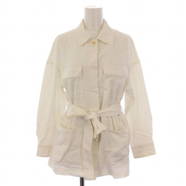 【中古】アナイ ANAYI ミリタリーシャツ ベルト 七分袖 2WAY 38 白 ホワイト /DK レディースの通販はau PAY マーケット - ブランド古着のベクトル | au PAY ...