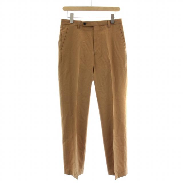 【中古】ドゥーズィエムクラス DEUXIEME CLASSE 23AW テーパードパンツ スラックス ジップフライ ウール 36 茶
