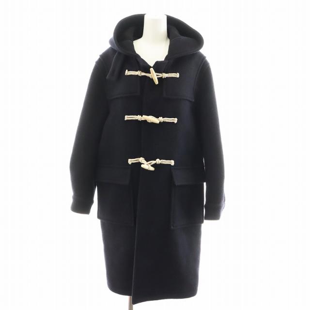 【中古】ナッシングリトゥン NOTHING WRITTEN ダッフルコート ロング丈 ウール アウター S 紺 ネイビー NW24FW-1026
