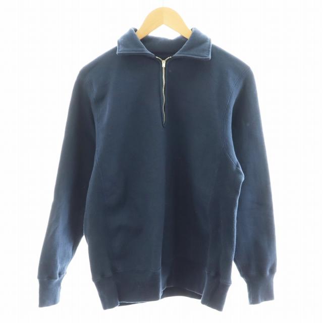 【中古】ウエアハウス WAREHOUSE スウェット トレーナー ハーフジップ S 紺 ネイビー /AN33 メンズ