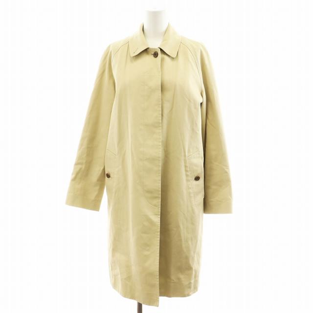 【中古】バーバリーズブルーレーベル Burberry's BLUE LABEL ヴィンテージ ステンカラーコート ロング丈 38 ベージュ