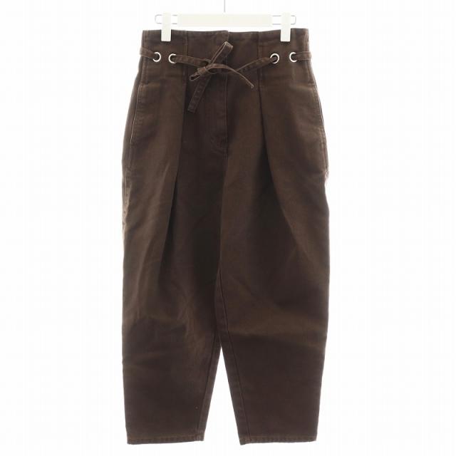 【中古】3.1 フィリップリム 3.1 phillip lim デニム オリガミ パンツ ジーンズ ジーパン ハイウエスト 00 茶