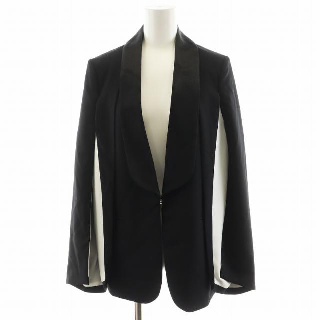 【中古】チノ CINOH ブラックフォーマルスリットスリーブジャケット BLACK FORMAL SLIT SLEEVES JACKET ウール 36 黒
