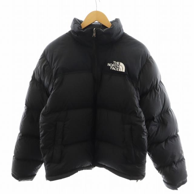 【中古】ザノースフェイス 22AW 1996 レトロ ヌプシ ジャケット ダウンジャケット フード ロゴ M 黒 NF0A3C8D