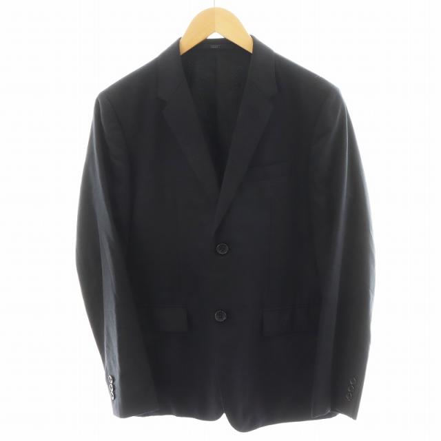 【中古】マーガレットハウエル MARGARET HOWELL FOX BROTHERS生地 テーラードジャケット シングル ウール S 黒