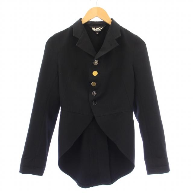 【中古】コムデギャルソンブラック COMME des GARCONS BLACK タキシードジャケット アウター シングル XS 黒
