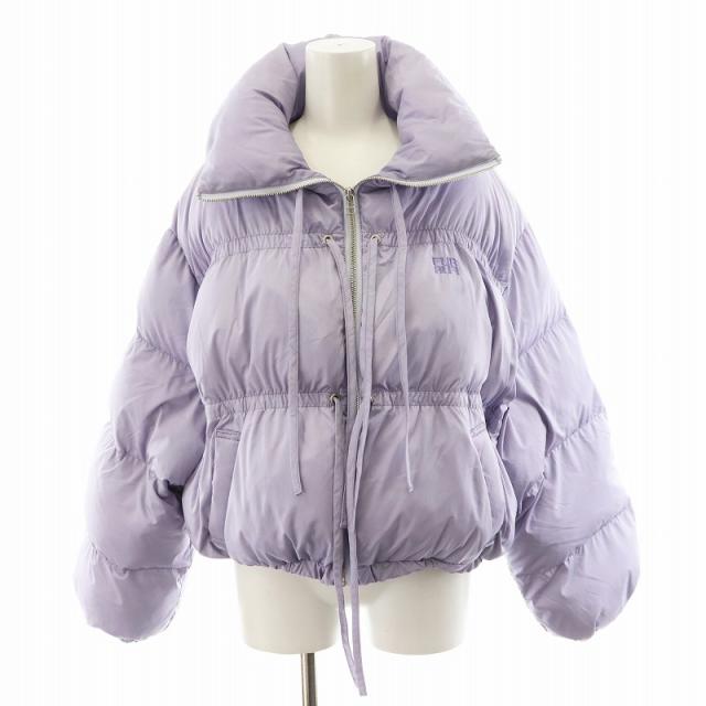 【中古】ファーファー furfur 24AW リボンショートダウン 中綿ジャケット ナイロン F ライトパープル RWFJ245035