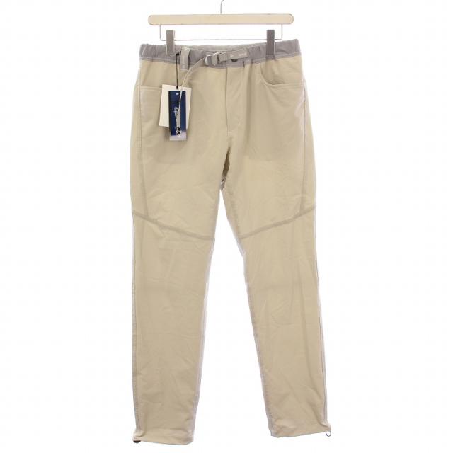 【中古】アンドワンダー and wander クライミングパンツ スラックス ジップフライ ベルト ストレッチ 3 グレージュ