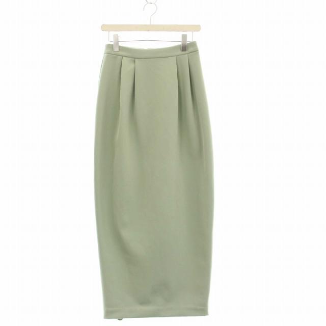 【中古】未使用品 イロット IIROT High Jersey Skirt ハイジャージースカート タイト ロング 38 スモーキーグリーン