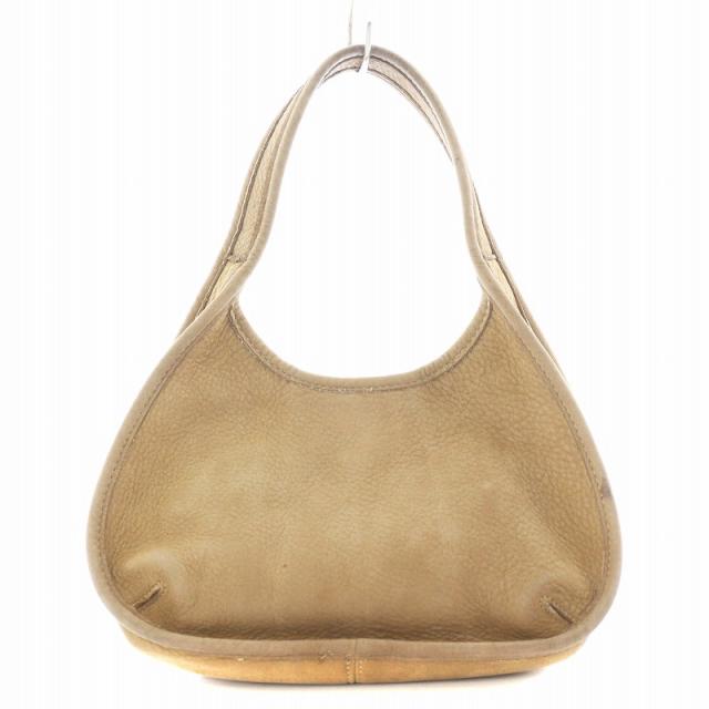 【中古】コーチ COACH エルゴ ヌバック ハンドバッグ スエード ベージュ 4399 /AN6 レディース