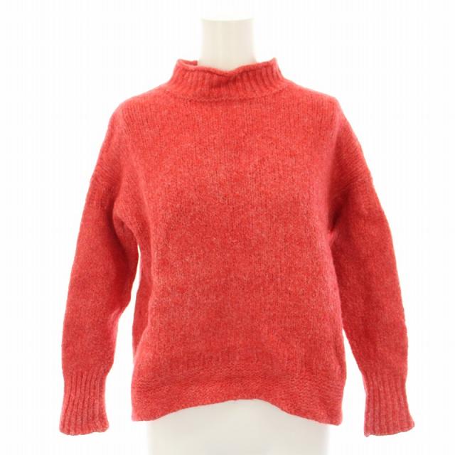 【中古】フォーティーファイブアールピーエム ツイードガンジー セーター ニット 長袖 0 赤 7128073 レディース