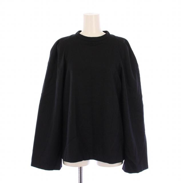 【中古】ドゥーズィエムクラス DEUXIEME CLASSE 24AW Enchantブラウス カットソー 長袖 クルーネック ウール 黒