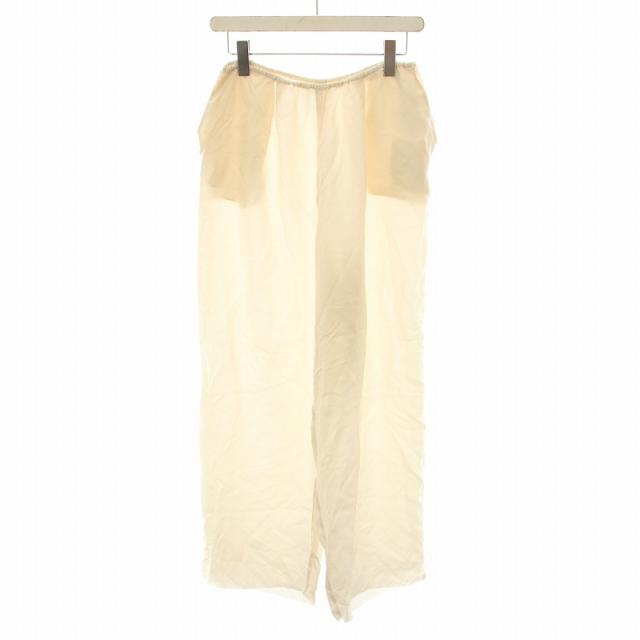 【中古】未使用品 エトレトウキョウ カットオフキュプラリラックスパンツ M ベージュ 1224320152-0 レディース