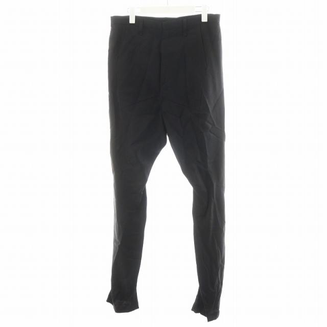 【中古】ユリウス JULIUS 22SS プリズムトラウザーズパンツ スラックス 2 黒 ブラック 767PAM1 /AN32 メンズ