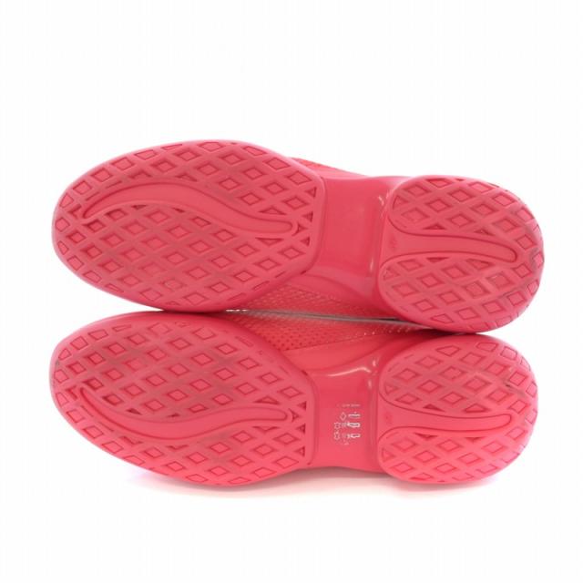 【中古】ロジェヴィヴィエ VIV MATCH SPRAY SNEAKER スニーカー シューズ レザー 37.5 24.5cm ピンク レディース