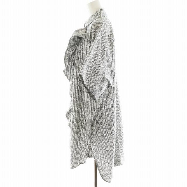 中古】マックスマーラ MAX MARA シャツワンピース 総柄 半袖 ひざ丈 36