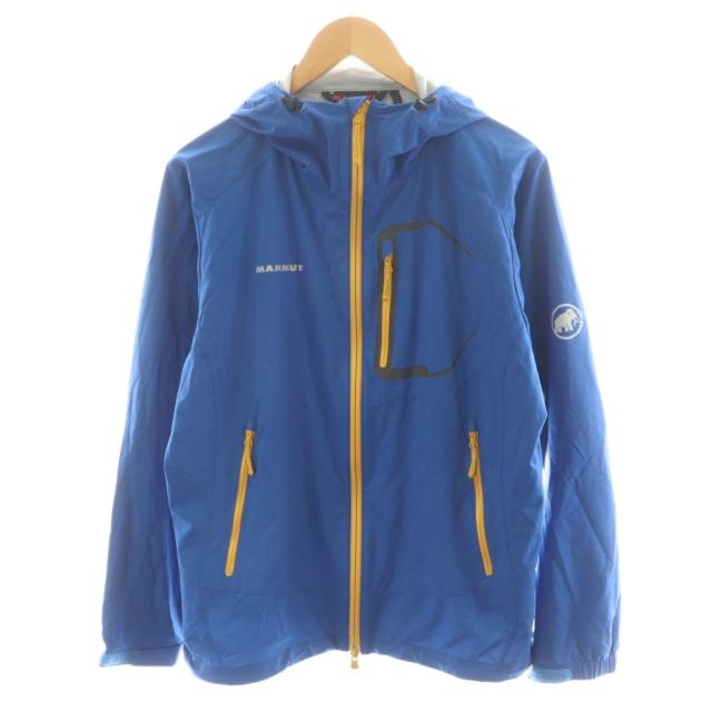 【中古】マムート ソフテックイグナイトジャケット パーカー ジップアップ ロゴ ナイロン M 青 ブルー 1010-22320