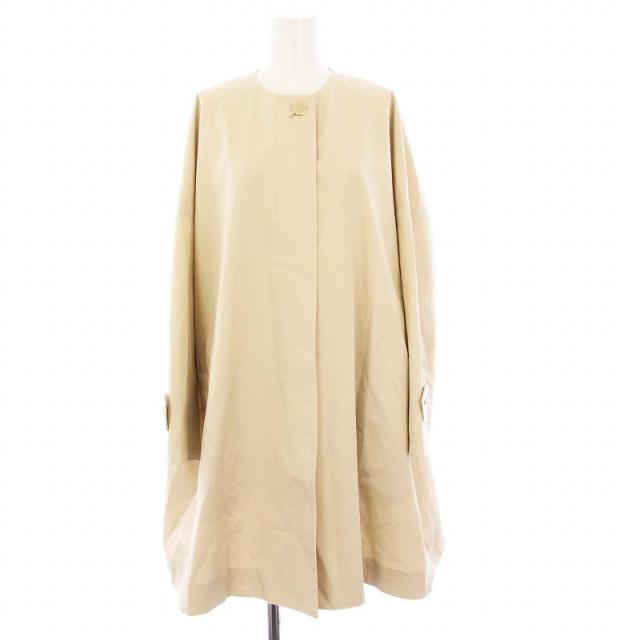 【中古】マッキントッシュ ロンドン 24SS ROSLEY ウエザーコットンノーカラーコート アウター ハーフ丈 38 ベージュ