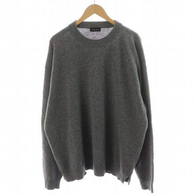 【中古】ロベルトコリーナ ROBERTO COLLINA ニット セーター 長袖 ウール カシミヤ混 54 グレー /AN20 メンズ