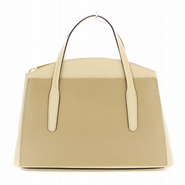 【中古】マルコビアンチーニ MARCO BIANCHINI レザー ハンドバッグ 2WAY ショルダーバッグ ベージュ