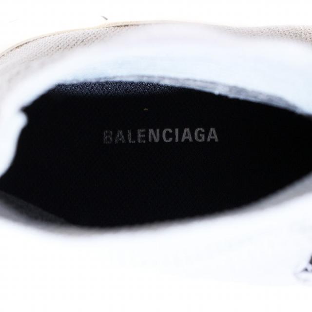 【中古】バレンシアガ スピードレースアップスニーカー シューズ ソックス ロゴ 厚底 US7 24.5cm グレー