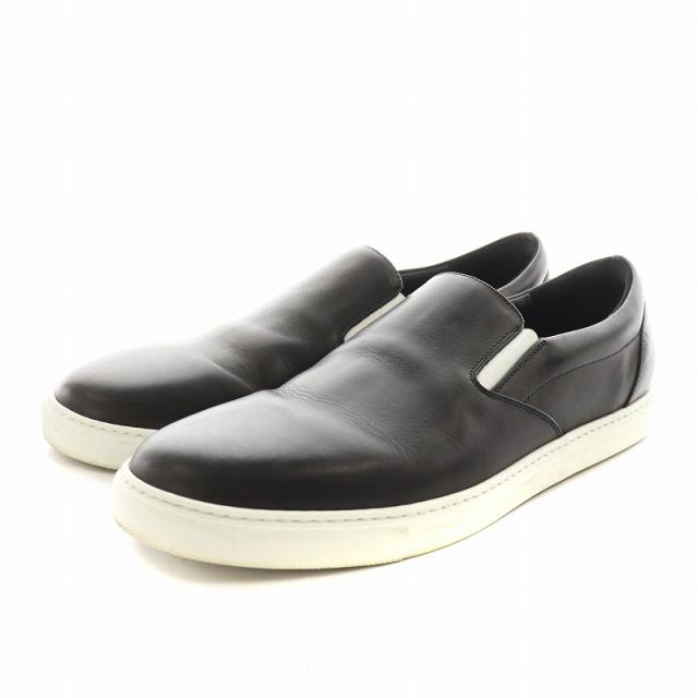 【中古】ディースクエアード DSQUARED2 スリッポン シューズ レザー 45 黒 ブラック /AN19 ●D メンズ