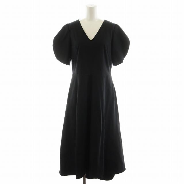 【中古】アドーア ADORE ワンピース ロング丈 半袖 36 黒 ブラック 531-7140401 /AN10 レディース