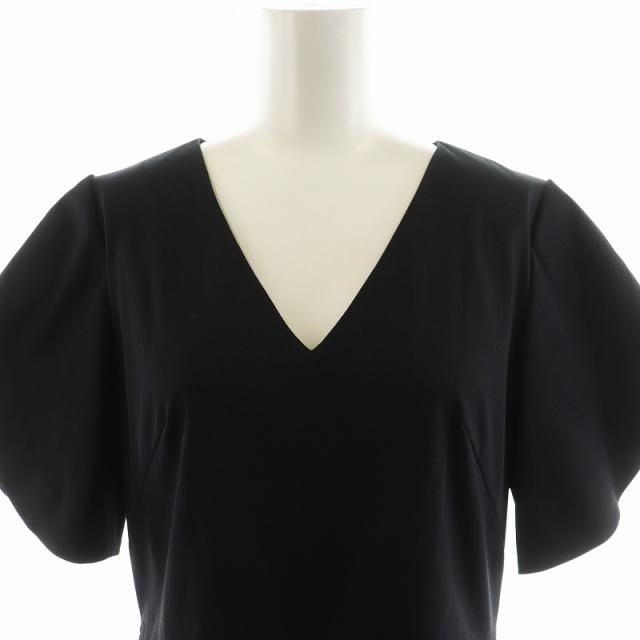 中古】アドーア ADORE ワンピース ロング丈 半袖 36 黒 ブラック 531