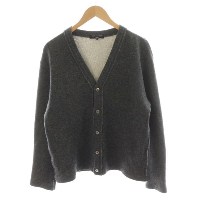 【中古】コムデギャルソンオム COMME des GARCONS HOMME AD2004 カーディガン 長袖 S グレー HN-T046 /AN37 メンズ